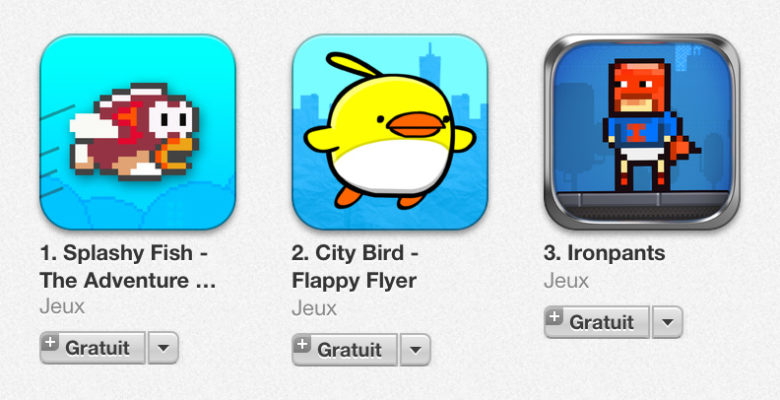 Des clones de Flappy Bird retirés des boutiques d'Apple et Google